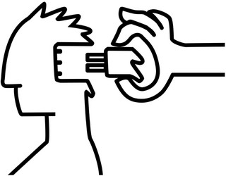 Sports mind sticker Royalty Free Vector Image - VectorStock