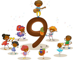 Number 9 Cartoon Vector Images (over 2,500)