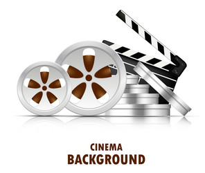 Cinema theme background Royalty Free Vector Image