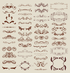 Small ornamental design elements Royalty Free Vector Image