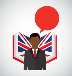 Learn english online icon Royalty Free Vector Image