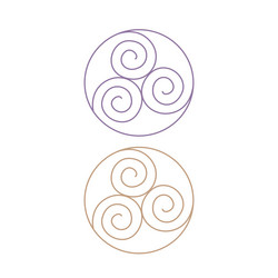 Swirl simple sign symbol logo Royalty Free Vector Image