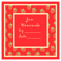 Template jam label design retro homemade Vector Image