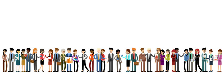 Big banner of people Royalty Free Vector Image