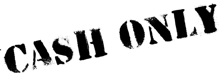 Cash only rubber stamp Royalty Free Vector Image