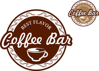 Cafe and bar lettering Royalty Free Vector Image