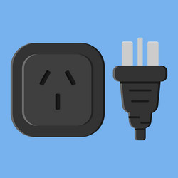 Power outlet plug chinese type i flat Royalty Free Vector