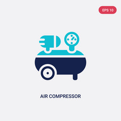 Rotary compressor icon flat air machine Royalty Free Vector