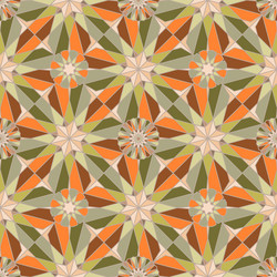 Kaleidoscope geometric pattern seamless Royalty Free Vector