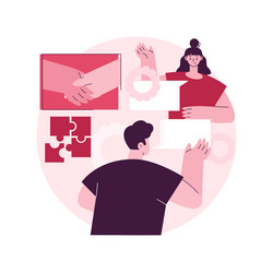 Social interaction skills abstract concept Vector Image