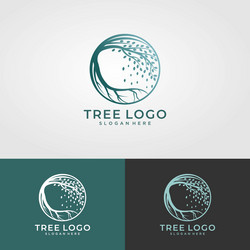 Circular tree logo Royalty Free Vector Image - VectorStock