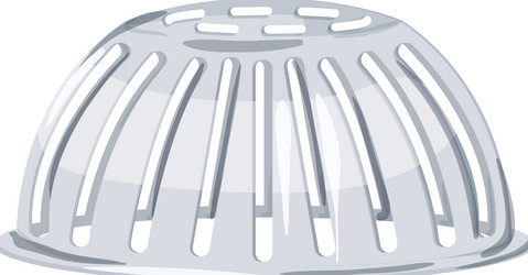 Sewer drainage grate cartoon Royalty Free Vector Image