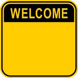 Sticker warning safety sign Royalty Free Vector Image