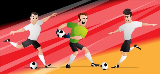 Team germany football soccer players set Vector Image