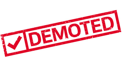 Demoted rubber stamp Royalty Free Vector Image