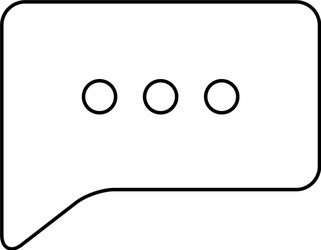 Ractangle speech icon Royalty Free Vector Image