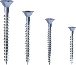 Series star screws for wood star Royalty Free Vector Image