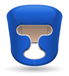 Cartoon red boxing training helmet Royalty Free Vector Image