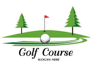 Golf course symbols Royalty Free Vector Image - VectorStock