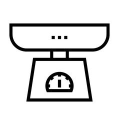 Kitchen scale icon Royalty Free Vector Image - VectorStock