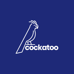 Animal bird long tail magpie line art modern logo Vector Image