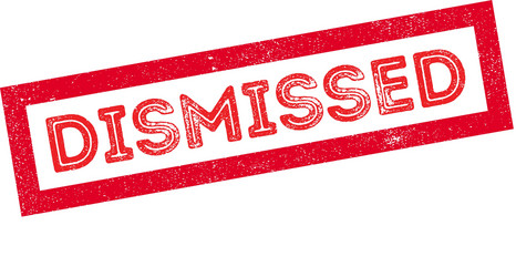 Dismissed rubber stamp Royalty Free Vector Image