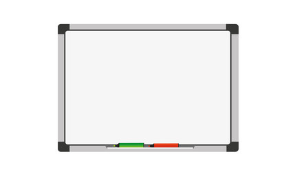 Realistic office whiteboard Royalty Free Vector Image