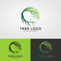 Circular tree logo Royalty Free Vector Image - VectorStock