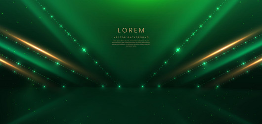Elegant green stage background with dot Royalty Free Vector