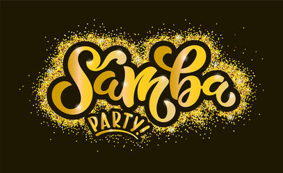 Samba word Royalty Free Vector Image - VectorStock