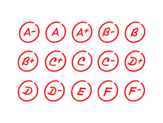 Zero test score bad school exam results grade Vector Image