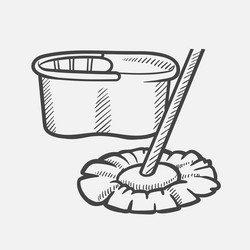 Mop Black and White Vector Images (over 7,100)