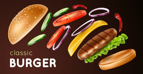 Flying Burger Illustration Vector Images (over 840)