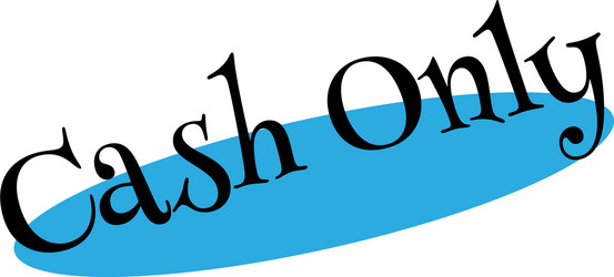 Cash only rubber stamp Royalty Free Vector Image