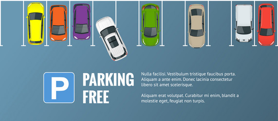 Bad improper parking of car Royalty Free Vector Image