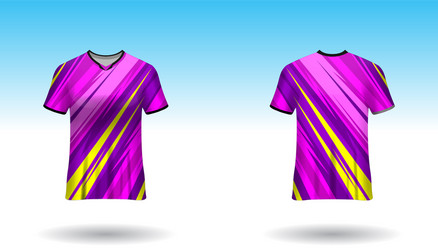 Club shirt design uniform front and back Vector Image