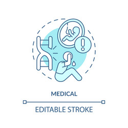 Medical blue gradient concept icon Royalty Free Vector Image