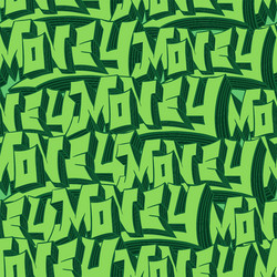 Money graffiti urban street style Royalty Free Vector Image