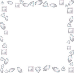A brilliant cut diamond Royalty Free Vector Image