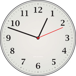Black and white clock face Royalty Free Vector Image