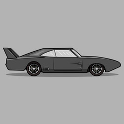 Dodge car racing Royalty Free Vector Image - VectorStock