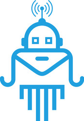 Octopus robot logo Royalty Free Vector Image - VectorStock