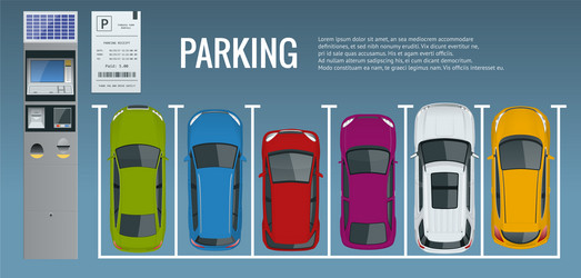 Bad improper parking of car Royalty Free Vector Image