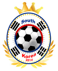 Football country logo Royalty Free Vector Image