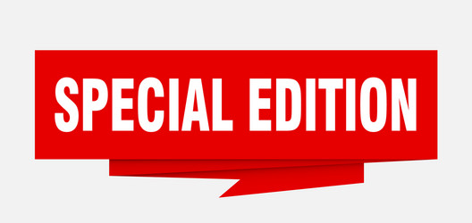 Special edition banner template Royalty Free Vector Image