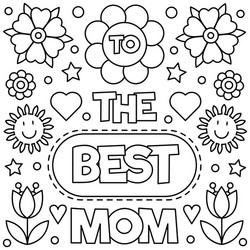 Do your best coloring page Royalty Free Vector Image