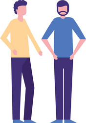 Men characters portrait Royalty Free Vector Image