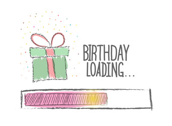 Birthday Loading Vector Images (over 250)