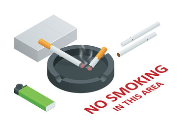 Stop smoking cigarettes concept Royalty Free Vector Image