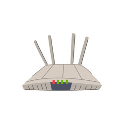 Gateway router cartoon Royalty Free Vector Image